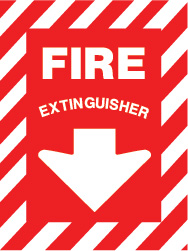 Fire Extinguisher Sign (Aluminum) | The Graphics Shop